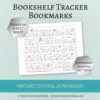 Printable Blank Bookshelf Reading Tracker Bookmarks – Bona Fide ...